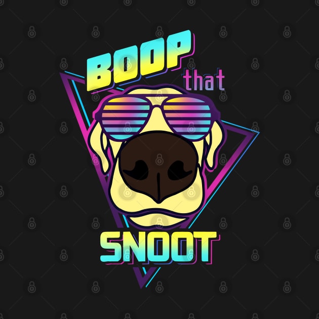 Boop That Snoot Vaporwave - Dog Memes - T-Shirt | TeePublic