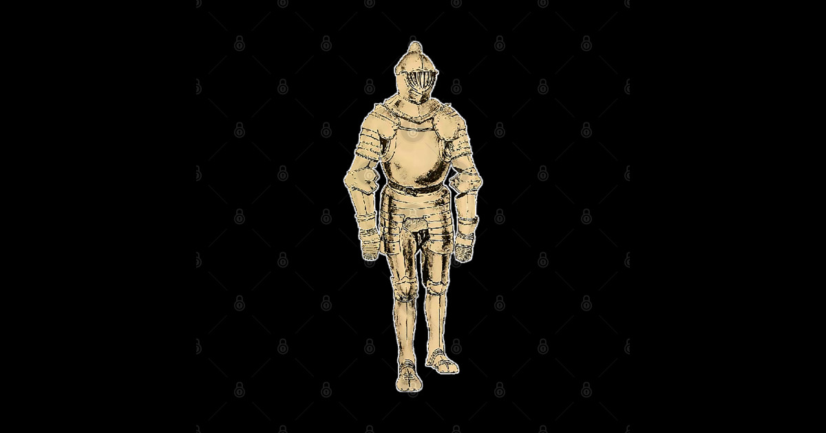 Protective metal armor of a medieval fighter - Medieval Armor - Sticker ...
