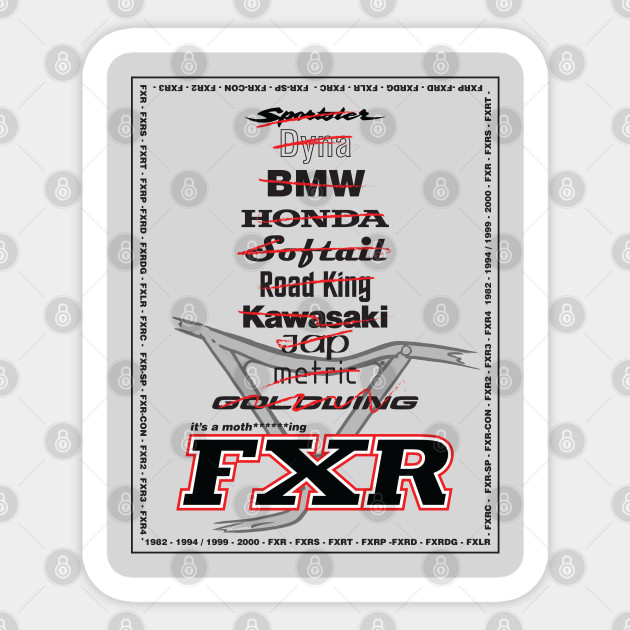 This is an FXR - light - Fxr - Sticker | TeePublic
