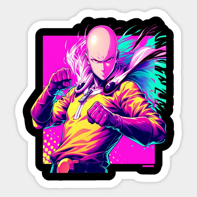 saitama - one punch man - One Punch Man - Sticker | TeePublic