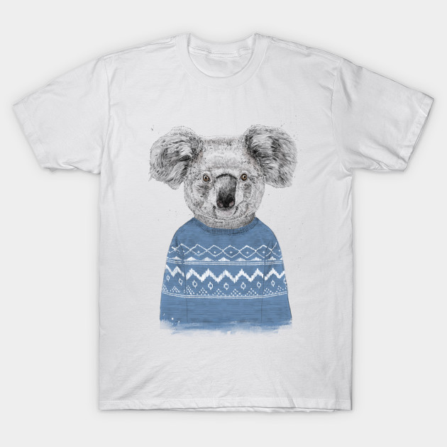 Winter koala - Koala - T-Shirt | TeePublic