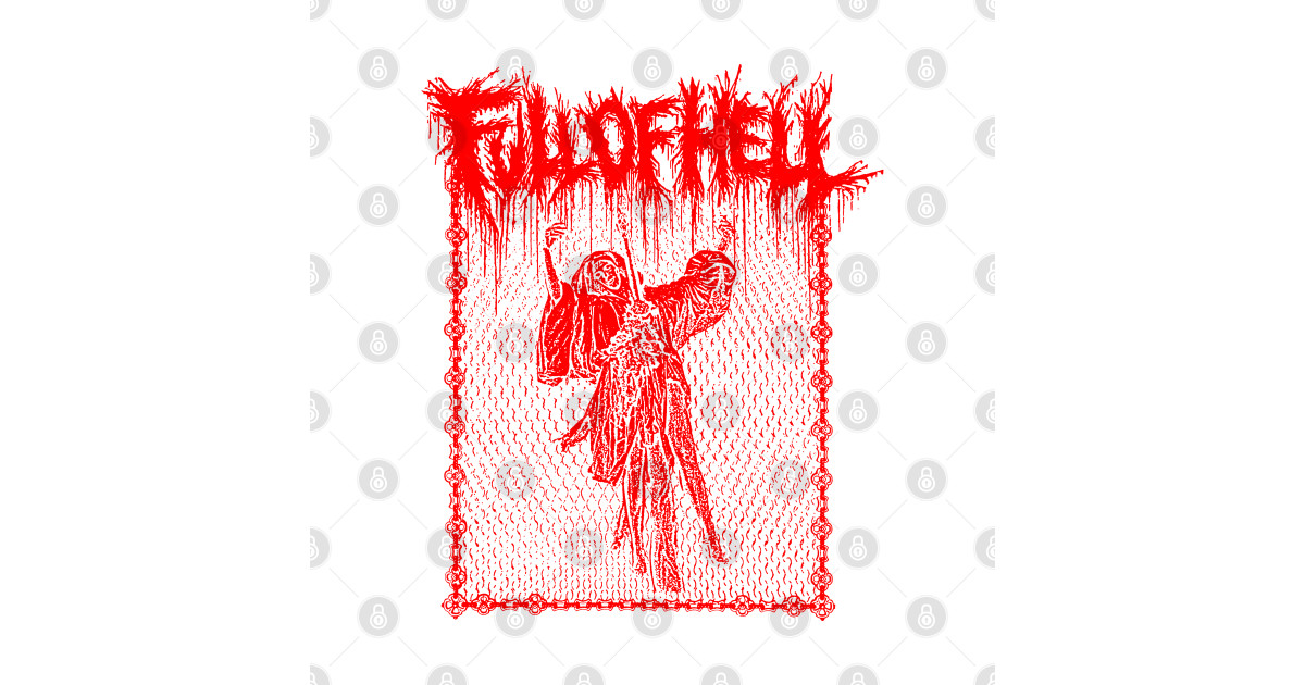 Red Frame Sludge Metal - Full Of Hell - T-Shirt | TeePublic