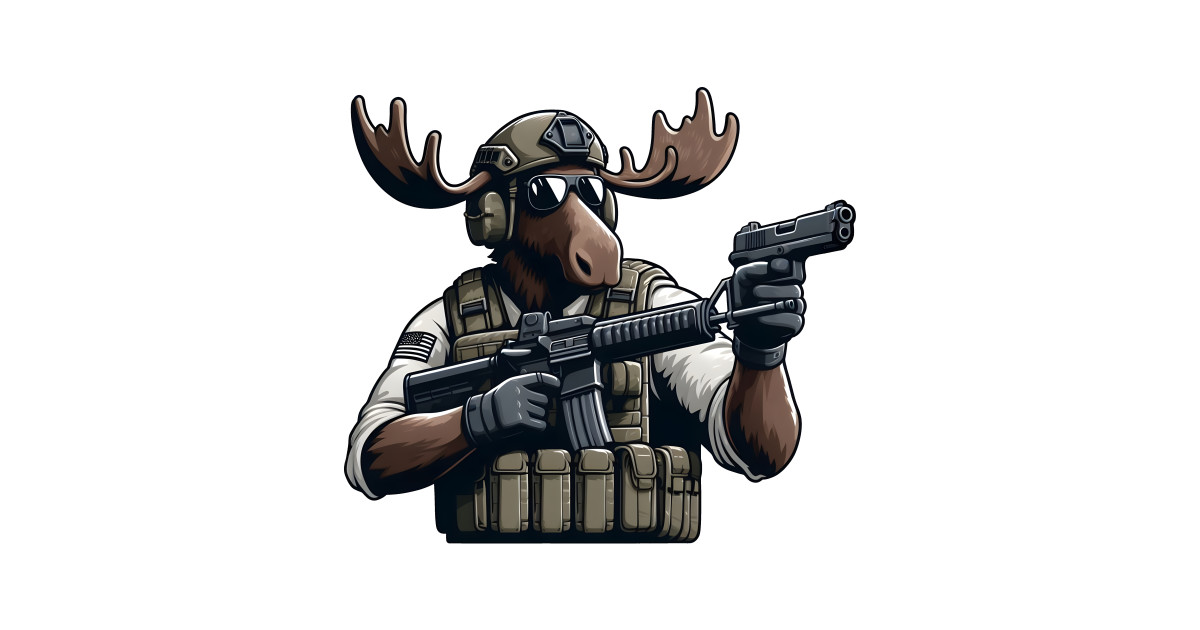 Tactical Moose - Moose - T-Shirt | TeePublic