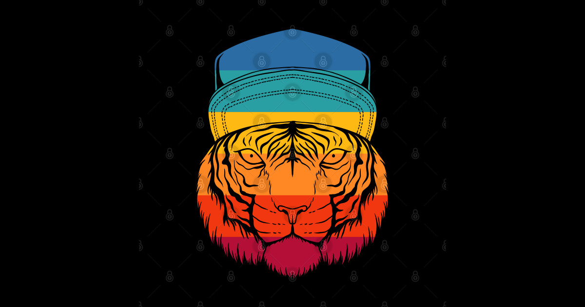 Vintage Tiger Hat - Tiger King Joe Exotic - Sticker | TeePublic