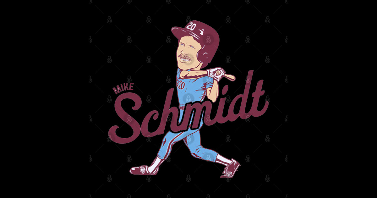 Mike Schmidt Caricature - Mike Schmidt - Sticker | TeePublic