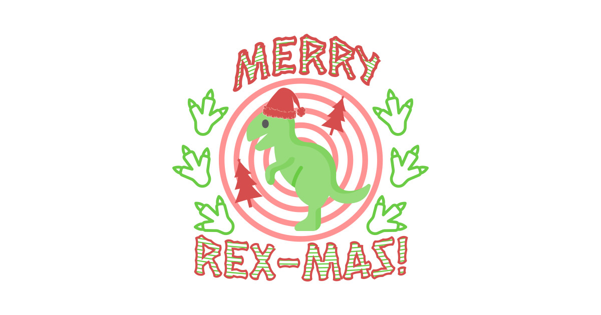 Merry Rex-mas Kids Dinosaur Christmas - Christmas Kids Gift - T-Shirt ...