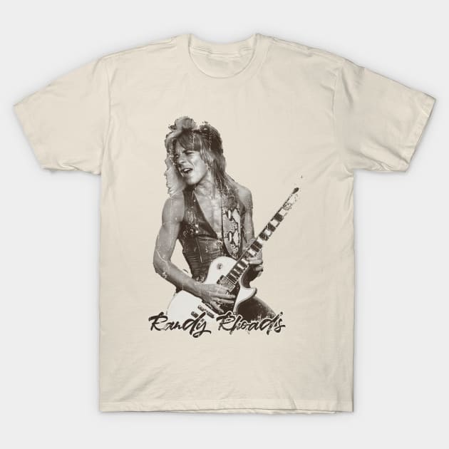 Retro Vintage Aesthetic - Randy Rhoads - Randy Rhoads - T-Shirt | TeePublic