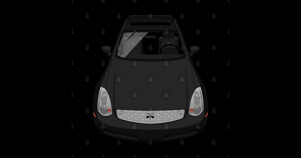 G35 Coupe 3rd gen 2003-2007 - Black - Black G35 Coupe - Sticker | TeePublic