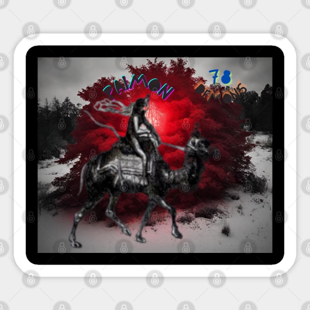 PAIMON 78 DEMON - Demonic - Sticker | TeePublic