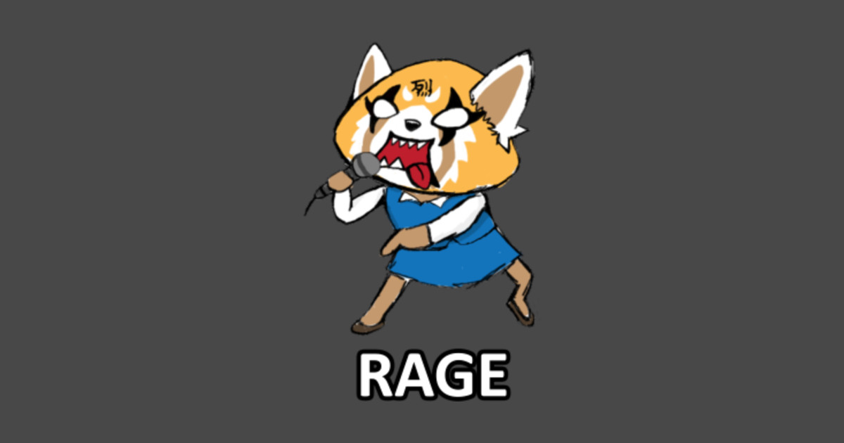 Aggretsuko RAGE - Aggretsuko - T-Shirt | TeePublic