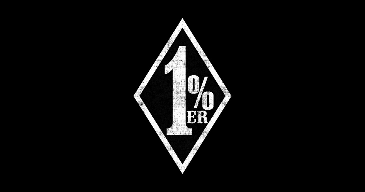 1 PERCENTER - 1 Percenter - Sticker | TeePublic