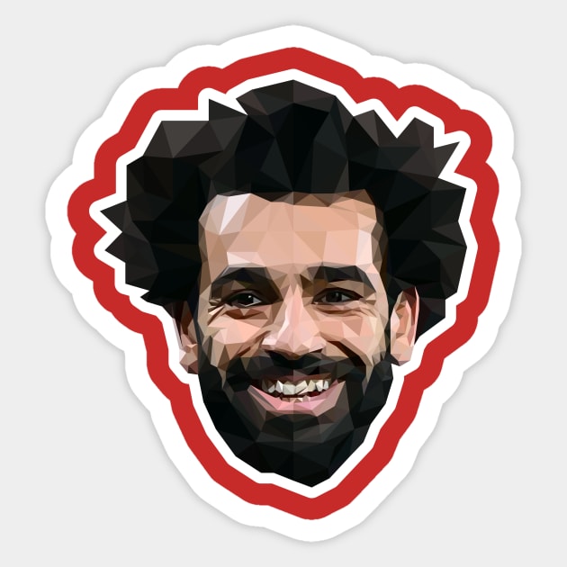 Mo Salah Art - Mo Salah - Sticker | TeePublic