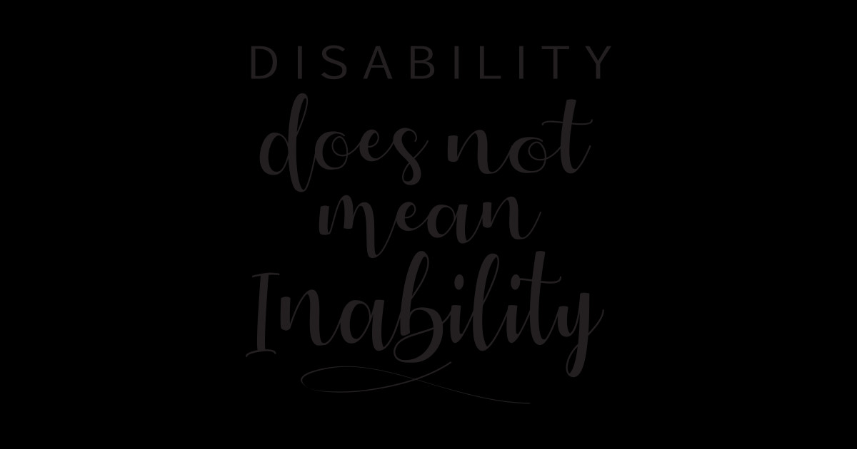 'Disability Does Not Mean Inability' Autism Awareness Shirt - Autism ...