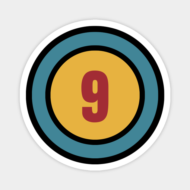 The Number 9 - nine - ninth - Nine - Magnet | TeePublic