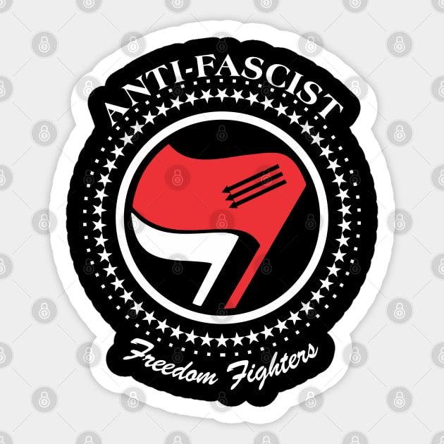 Anti Fascist Freedom Fighters - Anti Fascist - Sticker | TeePublic