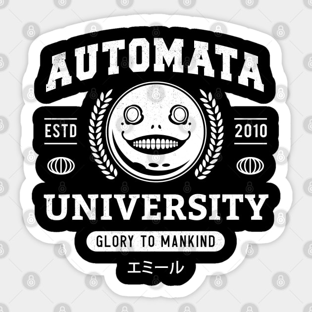 Emil Automata University - Nier Automata - Sticker | TeePublic