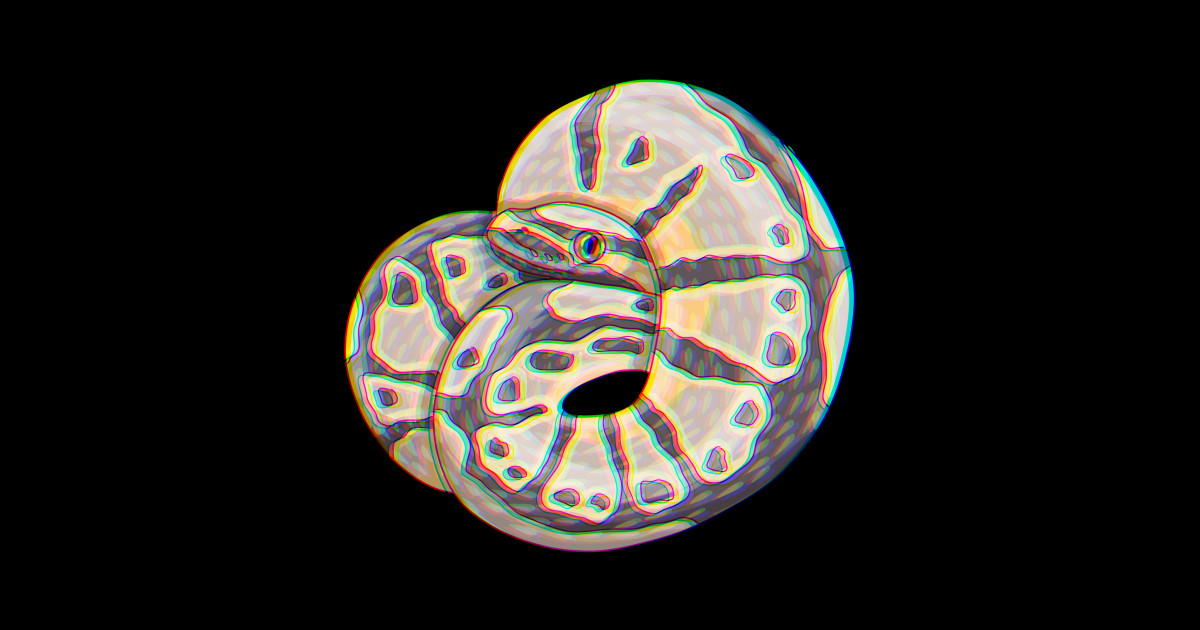 Chromatic yellowbelly ball python - Chromatic - Sticker | TeePublic