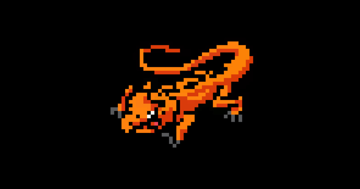 Pixel Lizard Character - Pixel - Sticker | TeePublic