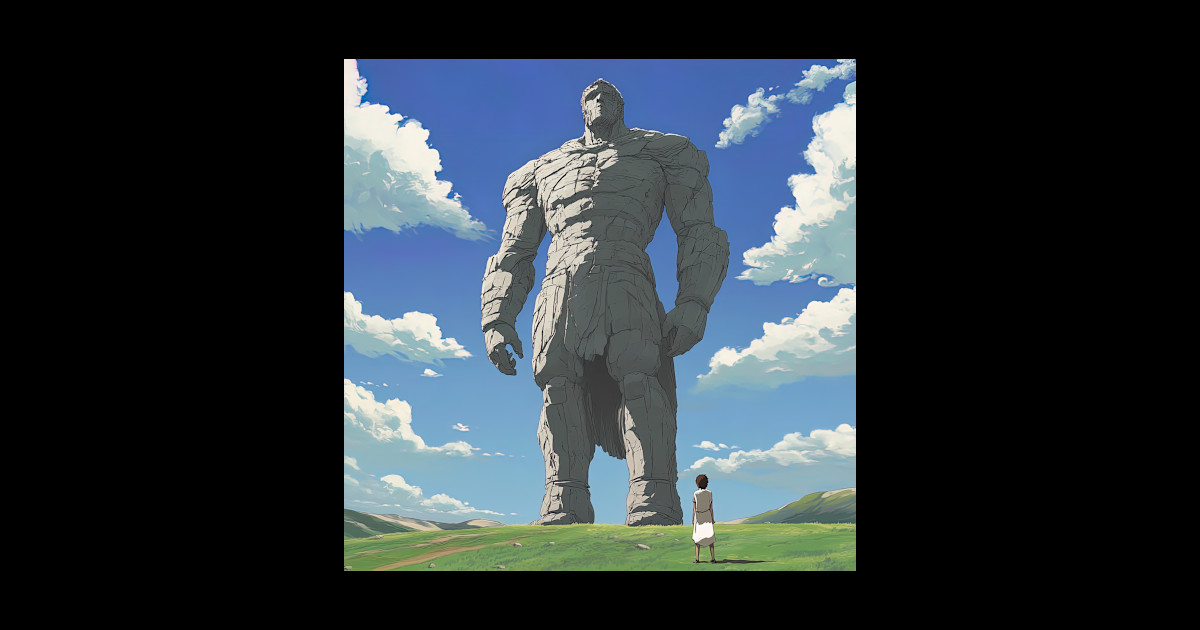 Colossus of Rhodes | Anime style - Colossus Of Rhodes - Sticker | TeePublic