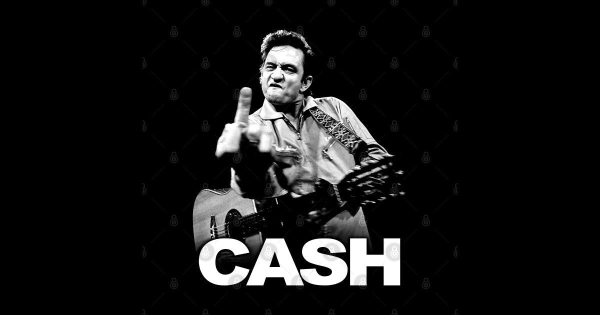 Rebel Singer Portrait Middle Finger Black White Country - Rebelmusic ...