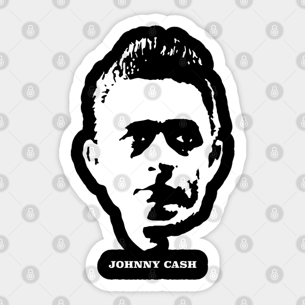 Johnny Cash - Johnny Cash - Sticker | TeePublic