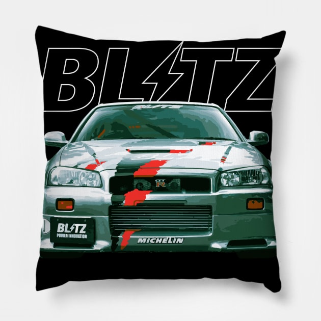 jdm blitz GT-R R34 V spec II N1 Skyline BNR34 KV2 Athlete Silver R348 ...