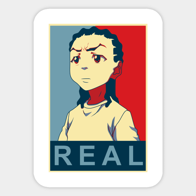 Riley Freeman - Real (The Boondocks) - The Boondocks - Sticker | TeePublic