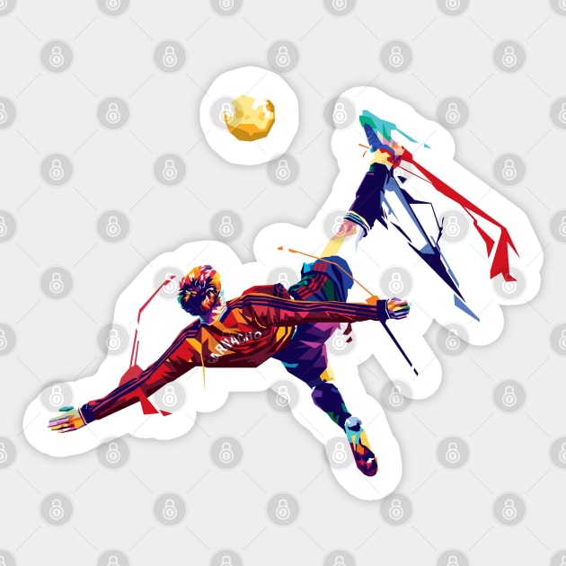 Alejandro Garnacho Bicycle kick Pop Art Illustration - Garnacho ...