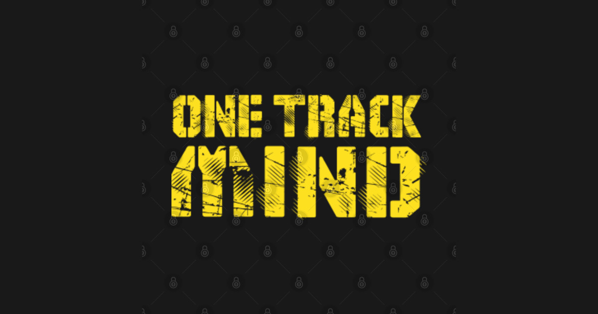 One Track Mind - Funny Gift For Train Enthusiasts Vintage - One Track ...