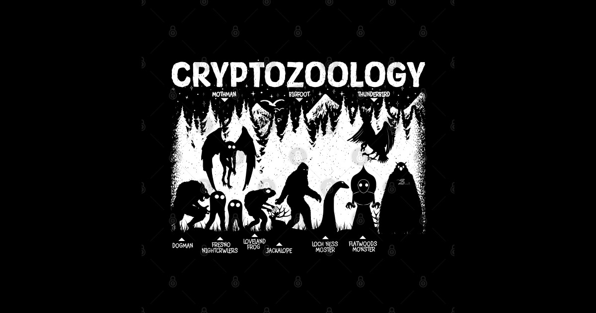 Cryptids Starry Night Cryptozoology - Cryptid - Sticker | TeePublic