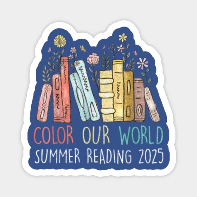 Color Our World Summer Reading 2025 Cute Book Wildflowers - Color Our ...