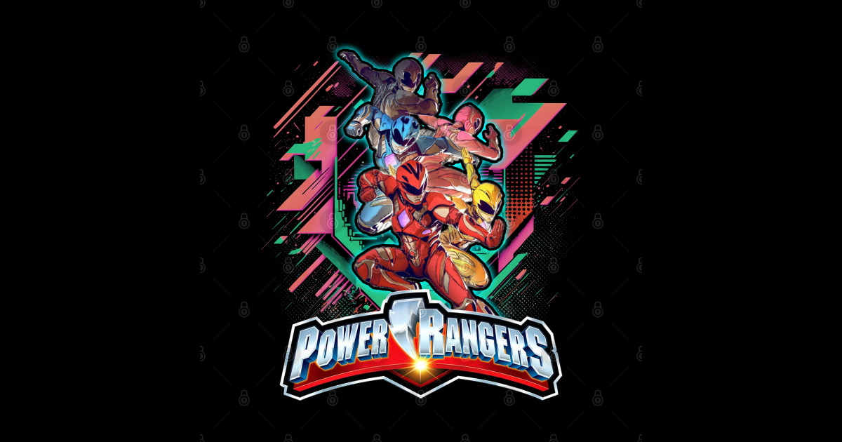 Green Power Ranger's Epic Showdown - Power Superhero Ranger - Sticker ...