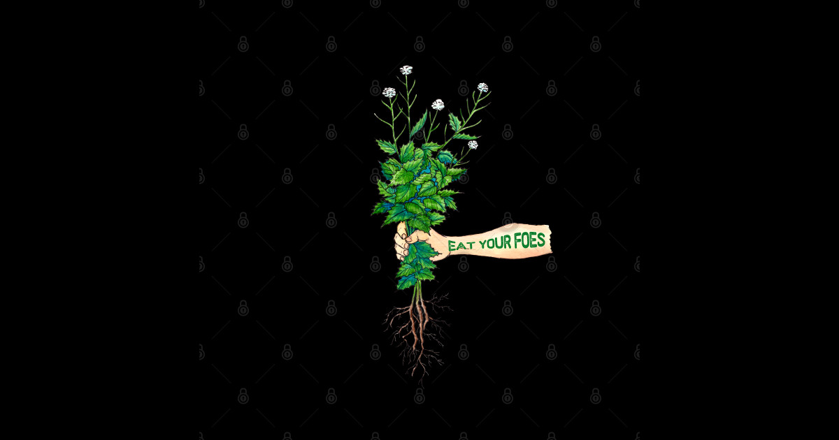 Eat Your Foes - Invasive Species - Sticker | TeePublic