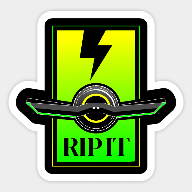 OneWheel RIP IT - Onewheel - Sticker | TeePublic