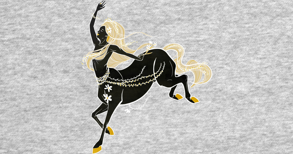 Dancing centaur - Greek mythological hybrid - Centaur - T-Shirt | TeePublic