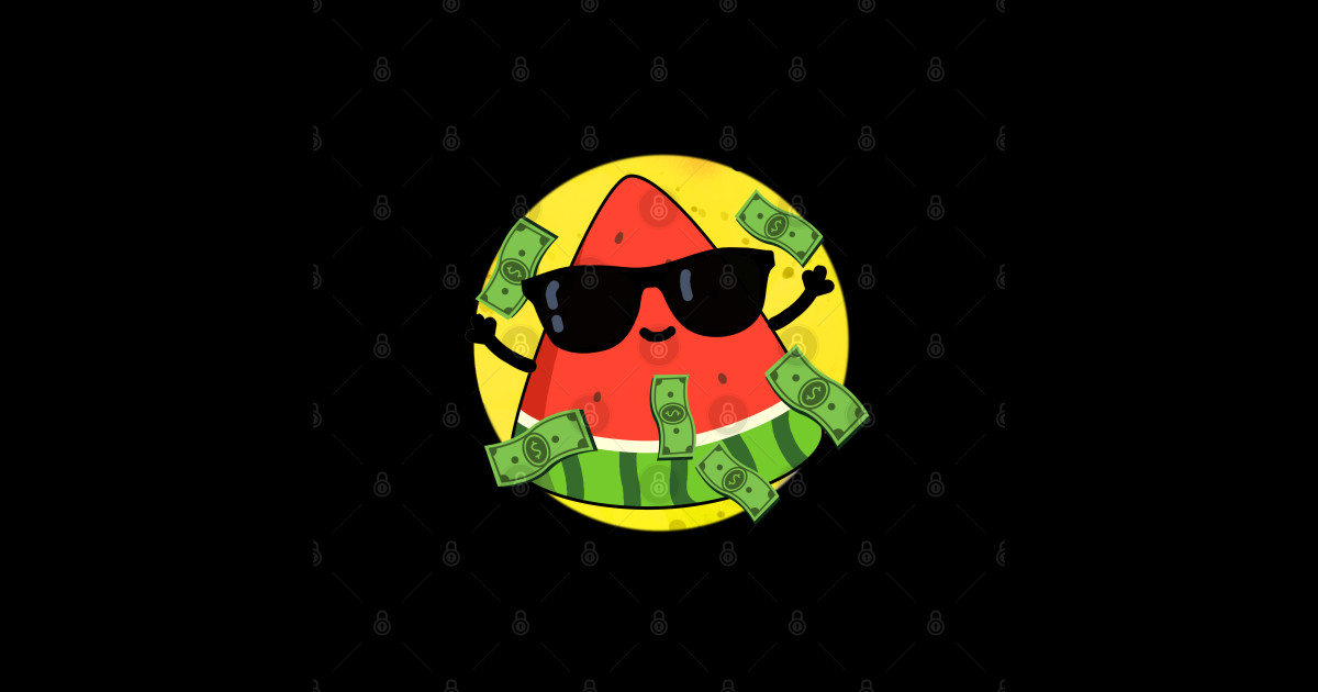 I Just Wanna Be A Melon-aire Funny Money Melon Pun - Melon Pun ...