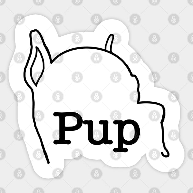 Pup hood black - Human Pup - Sticker | TeePublic