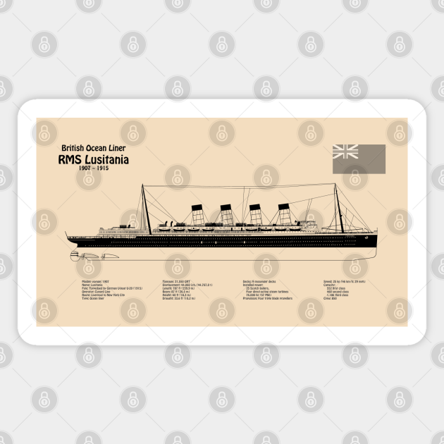 RMS Lusitania ship plans. Cunard Ocean Liner - SDpng - Lusitania ...