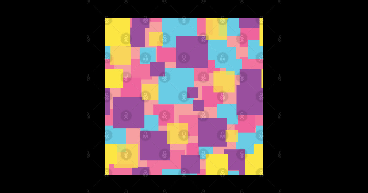 Pastel Color Block Art - Color Block - Sticker | TeePublic