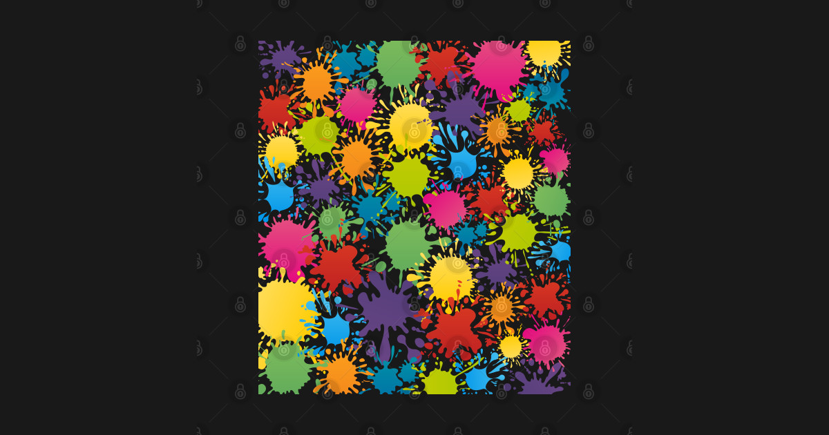 Splash Abstract Colorful Pattern - Splash - T-Shirt | TeePublic