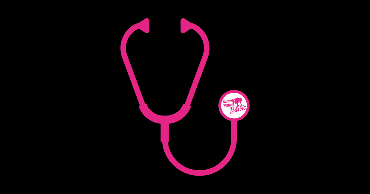 Nursing Student Barbie Stethoscope - Nursingstudent - Sticker | TeePublic