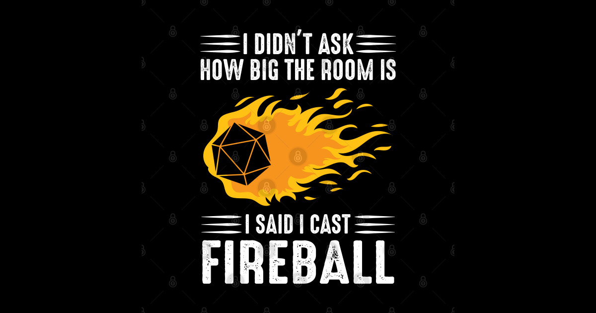 I cast Fireball Wizard Sorcerer DM Gift TTRPG - Dnd Fireball - Hat ...