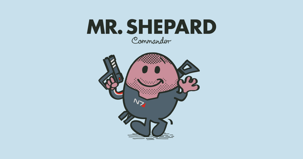 Mr. Shepard - Mass Effect - T-Shirt | TeePublic