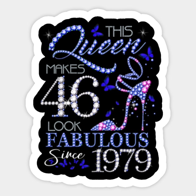 Womens Made In 1979 46 Years Old Birthday Est 1979 - 46th Birthday ...