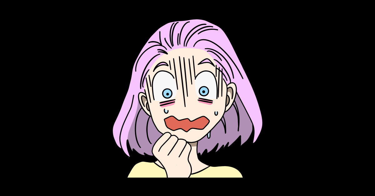 Anime Girl Shocked - Anime Manga Shock Girl Japan - Sticker | TeePublic