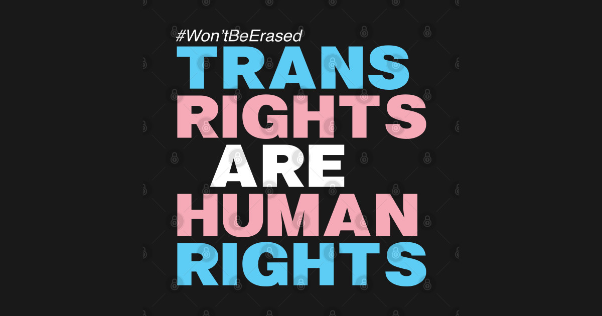 TRANS RIGHTS ARE HUMAN RIGHTS - Trans Rights - Sticker | TeePublic