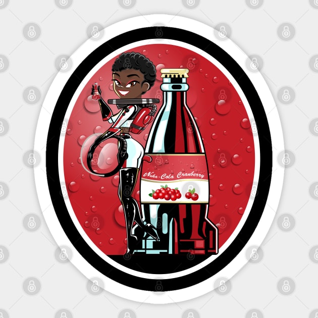 Nuka Cranberry Poster Girl - Nuka Cranberry Girl - Sticker | TeePublic
