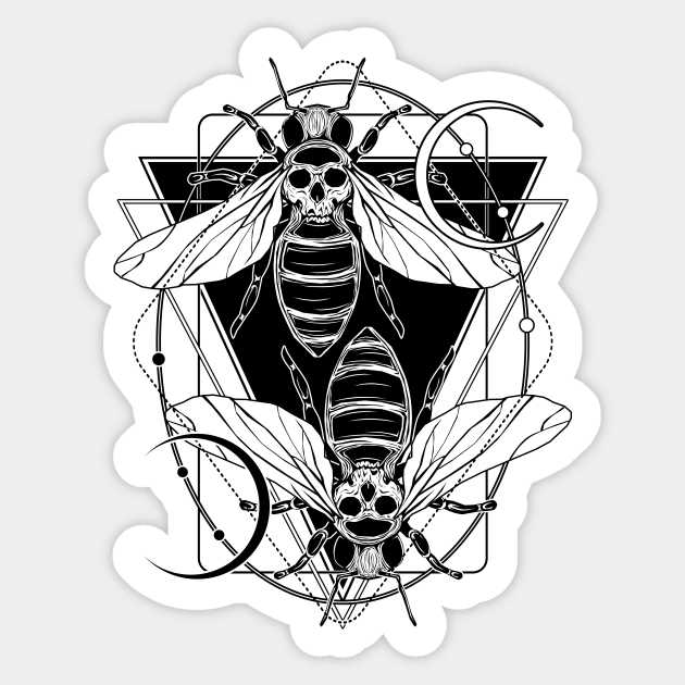Twin killer bees - Bees - Sticker | TeePublic