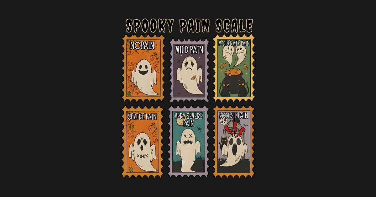 Pain Scale Pumpkin Pain Assessment Trauma Nurse Halloween - Spooky Pain ...
