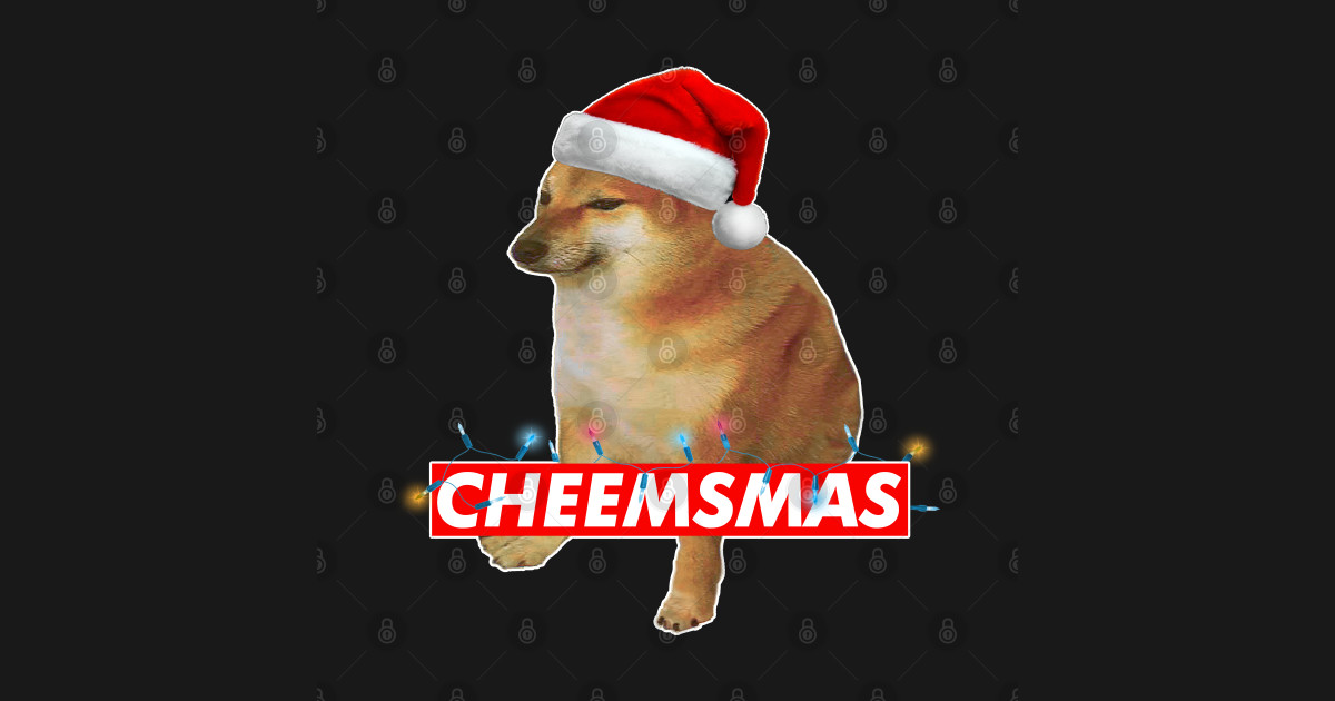 Merry Bonkmas Cheems Doge Cheemsmas Meme Ugly Christmas Sweater Style ...